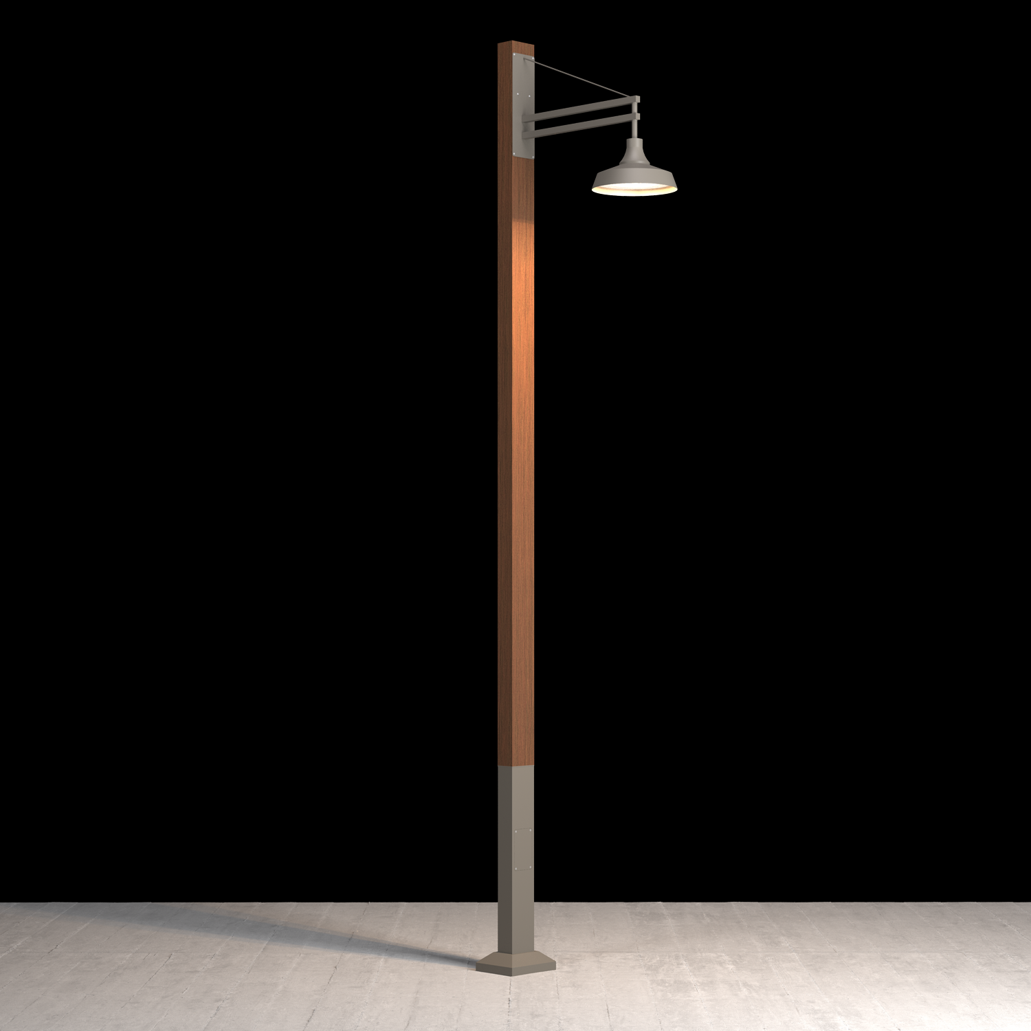 Antares Outdoor Wooden Lamp Post