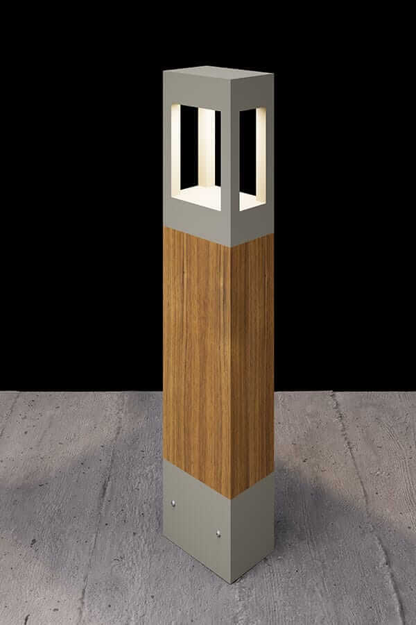 Wooden Outdoor Bollard Lights