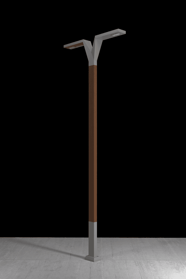 Cobra Wooden Lamp Post