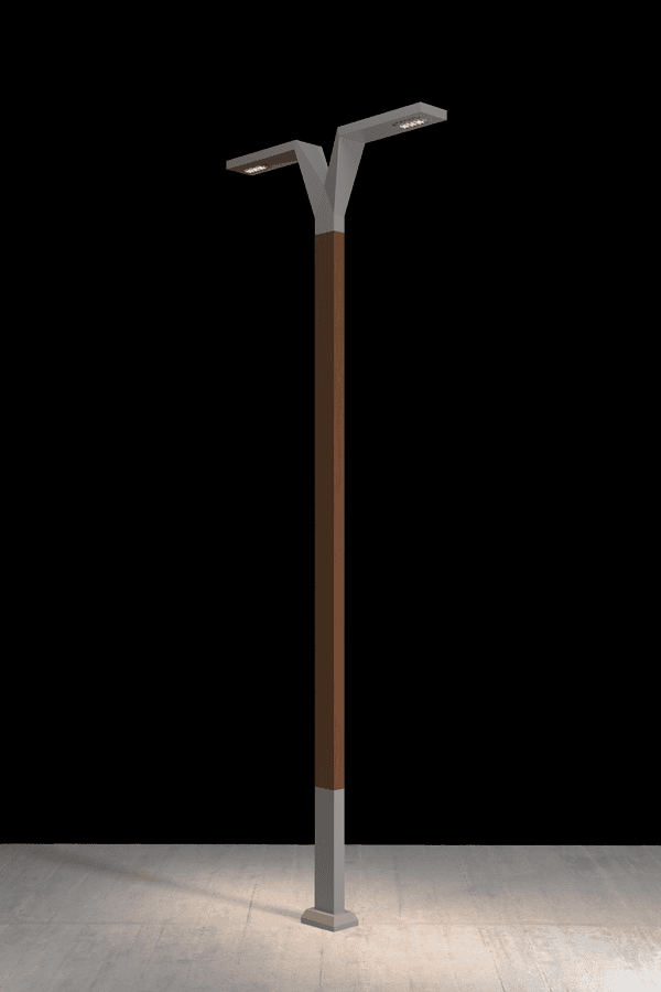 Cobra Wooden Lamp Post